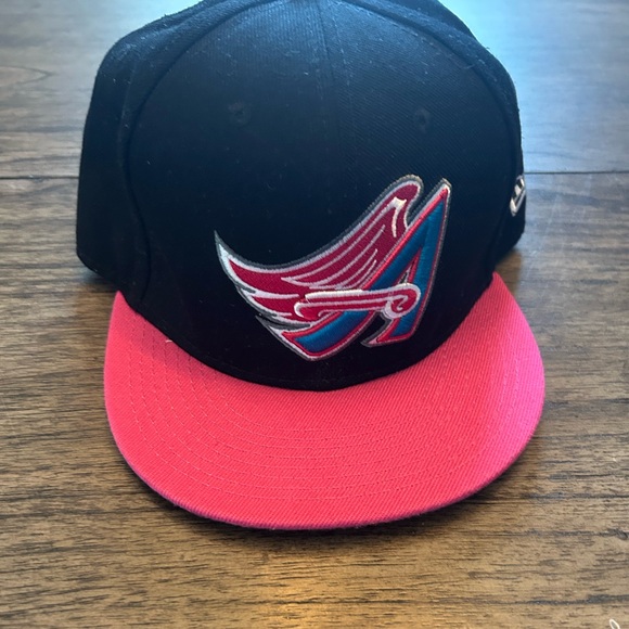 New Era | Accessories | Angels X New Era Black And Pink Cap With Winged ...